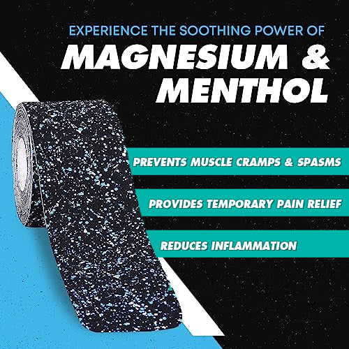 Heali Tape Infused with Magnesium & Menthol- Bulk Roll Uncut - Blue Sp ...